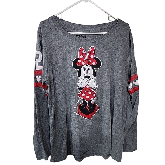 Disney | Tops | Disney Minnie Mouse Long Sleeve Tee 2x | Poshmark